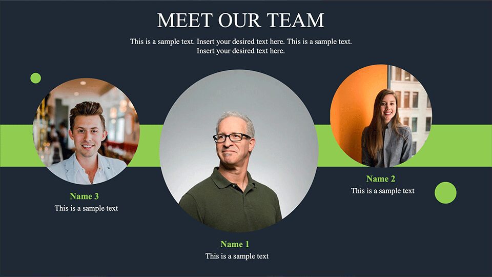 Presenting People in a B2B Sales Pitch Presentation