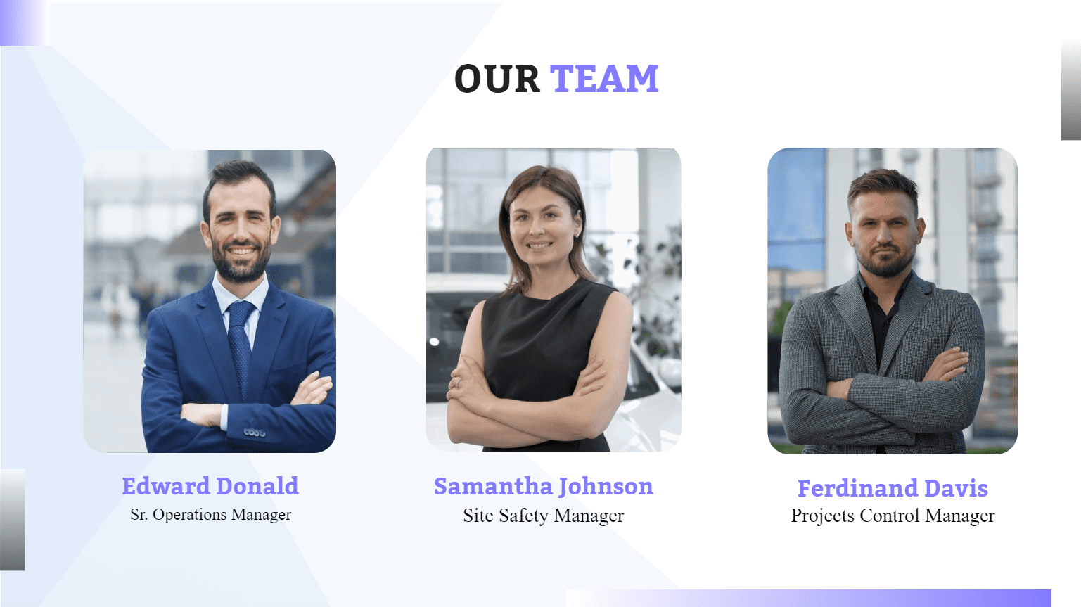 Creative Team Introduction Slide Idea