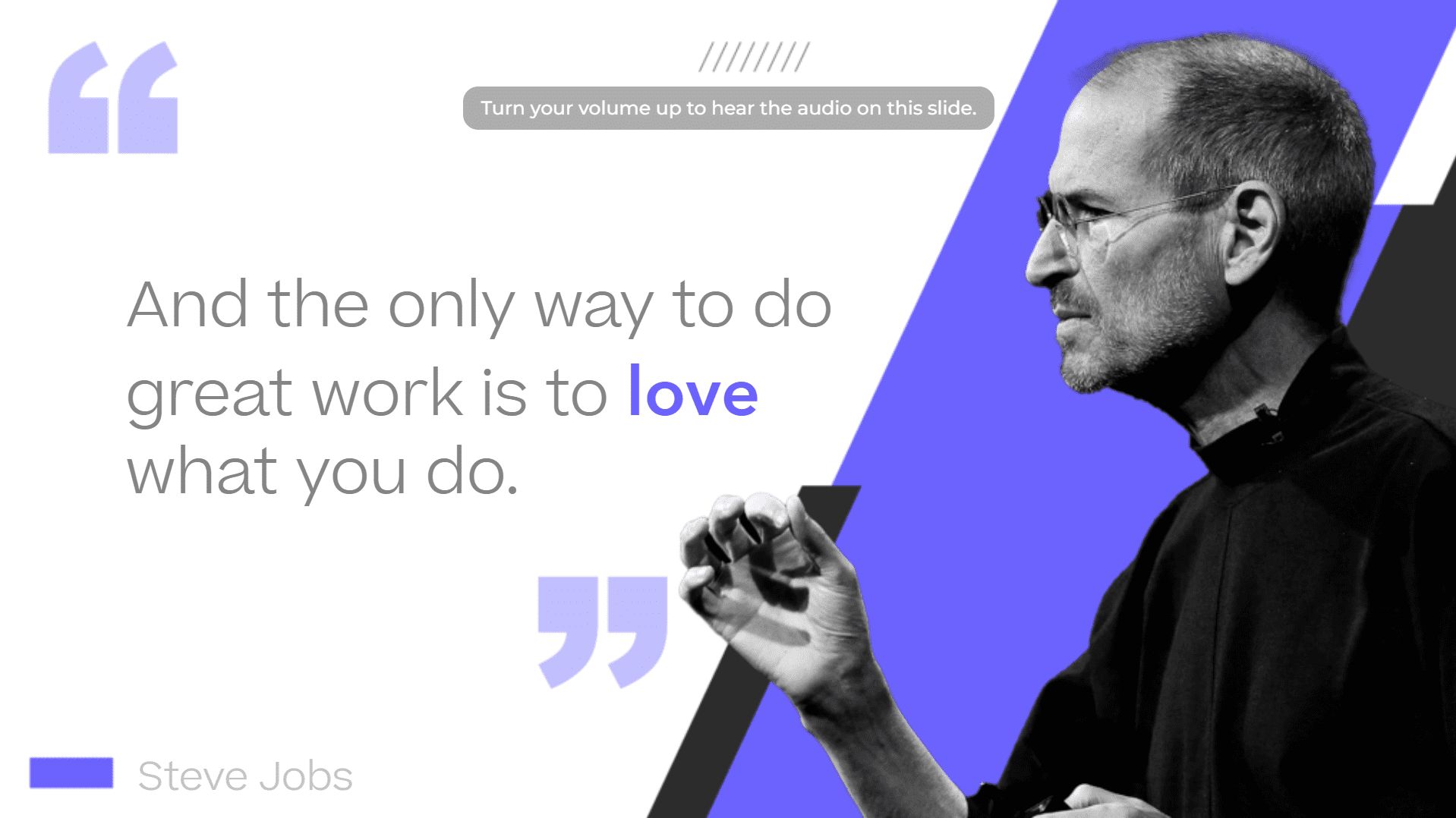 Quote Slide Idea with Audio (Make Your Quotes Come Alive)