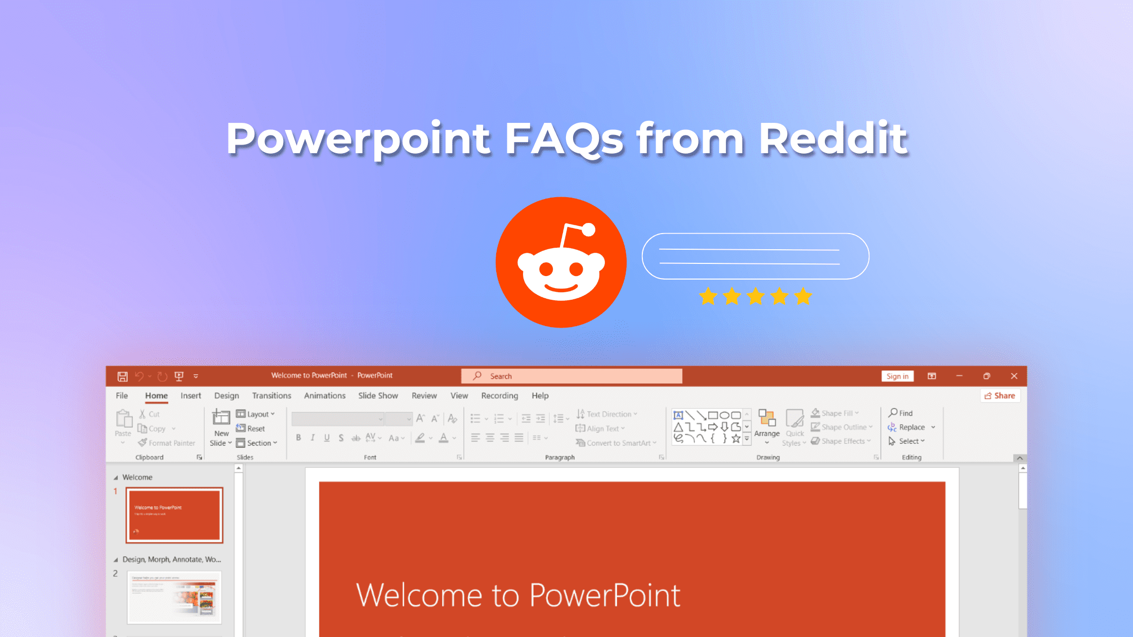 PowerPoint Questions from Reddit - CustomShow