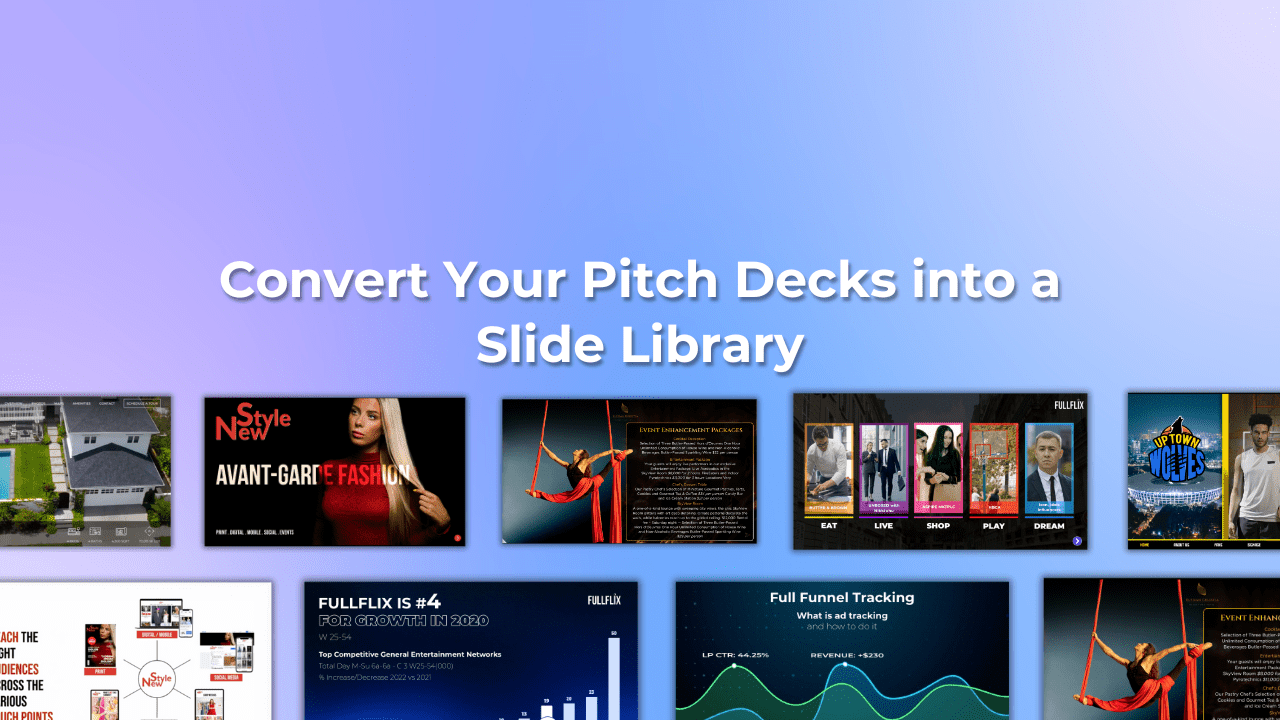 Convert your Pitch Decks into a Slide Library - CustomShow